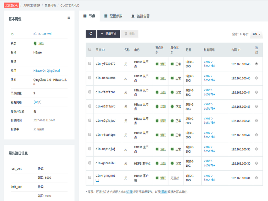 列式 NoSQL 数据库 HBase on QingCloud 上线 | 青云志